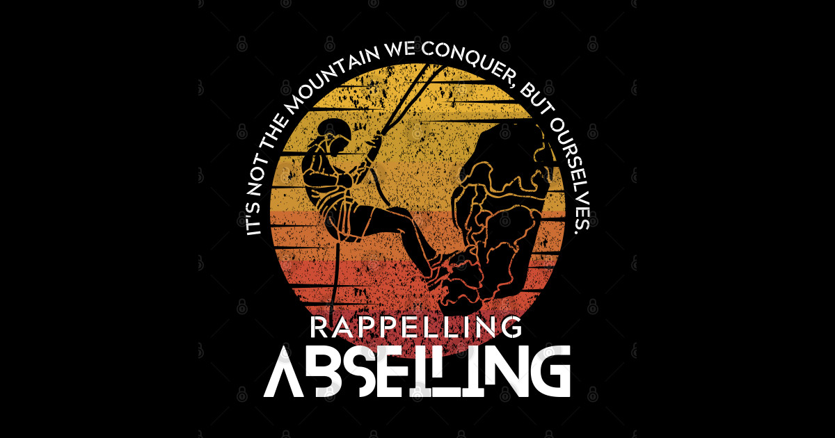 RAPPELLING ABSEILING | Wear your extreme hobby - Rappelling - Sticker ...