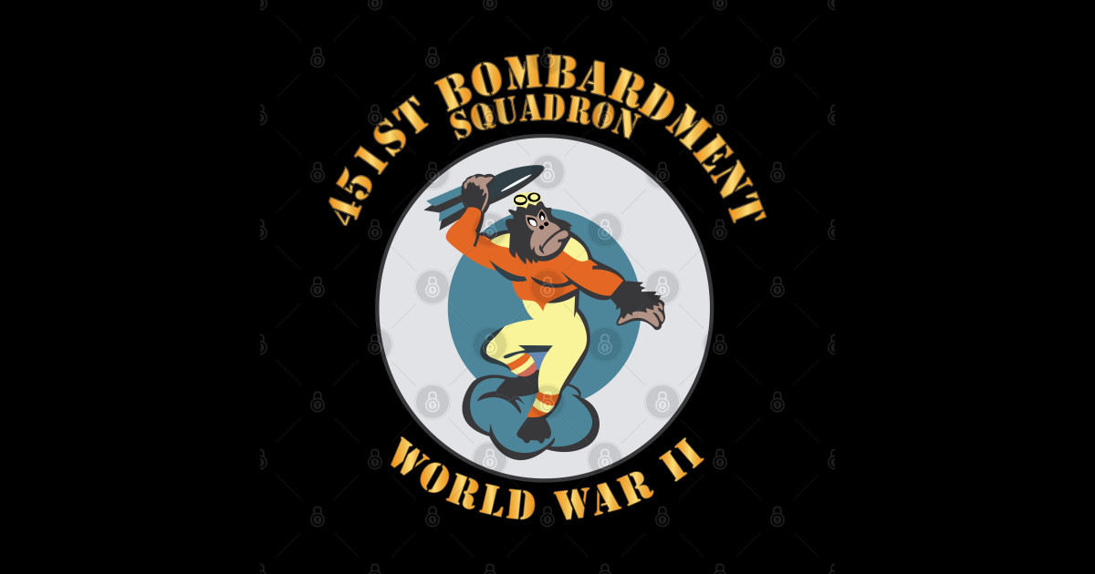 AAC - 451st Bombardment Squadron - WWII X 300 - Army - Sticker | TeePublic