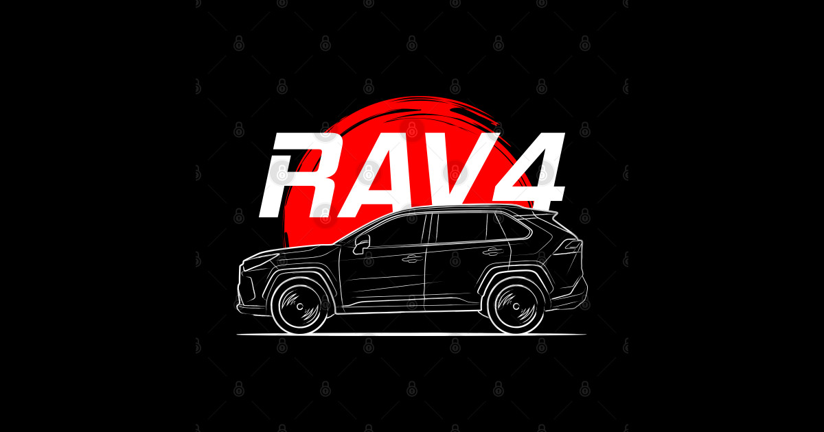 RAV4 SUV Minimalist Style - Rav4 - Sticker | TeePublic