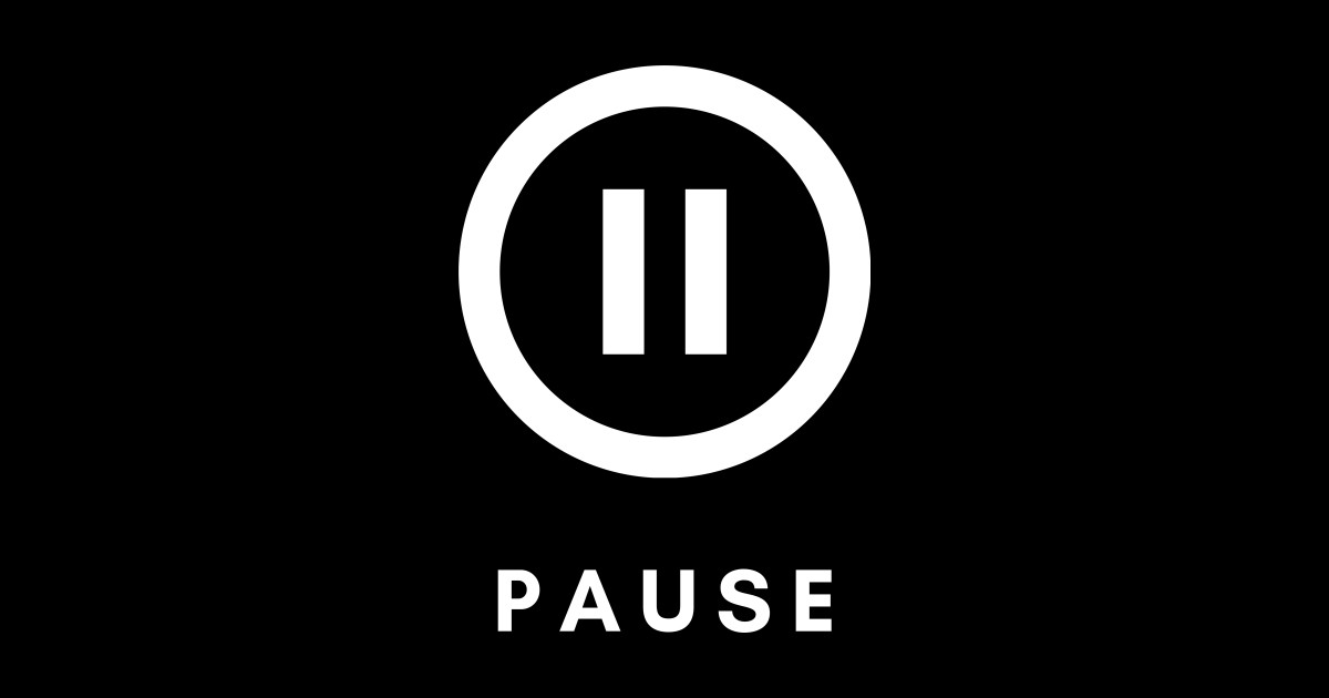 Pause - Mental Health - Sticker | TeePublic