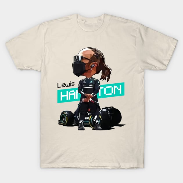 Lewis Hamilton - Pixel Art - Lewis Hamilton - T-Shirt | TeePublic