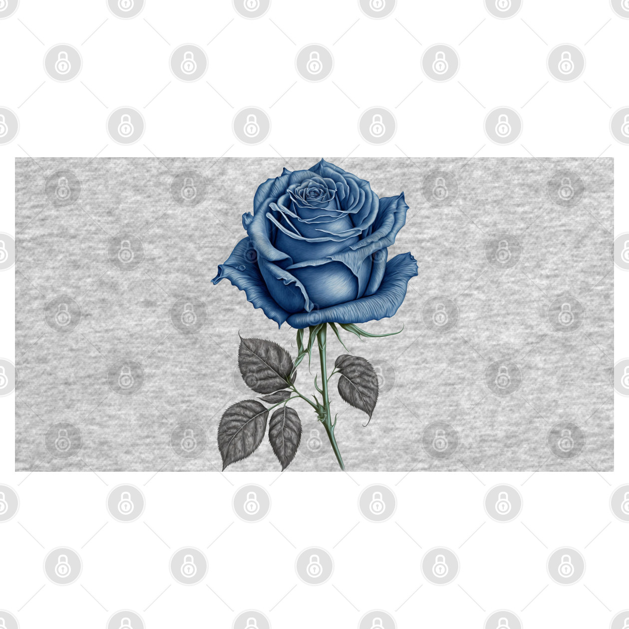 Blue Rose Drawing, Flower Drawing, Gift For Her - Rose - T-Shirt ...