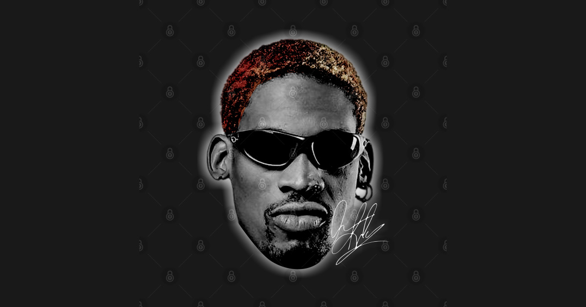 Dennis Rodman Head - Dennis Rodman - T-Shirt | TeePublic