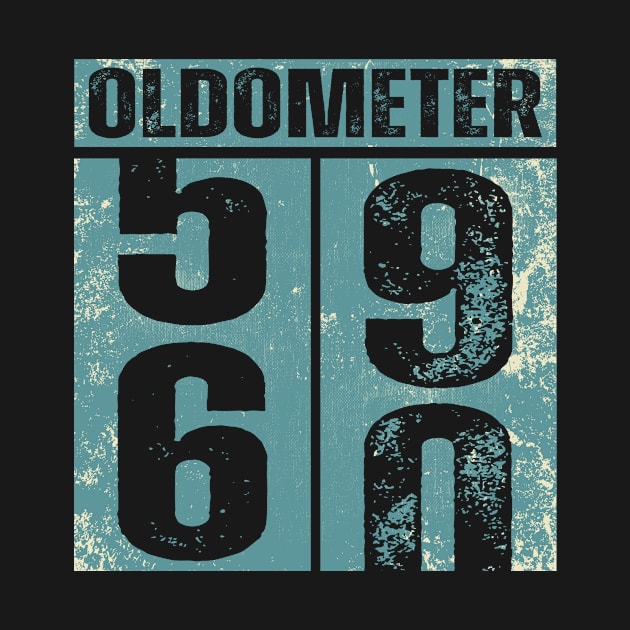 60th Birthday Oldometer 59-60 Funny 60 Year Old Vintage - 60th Birthday ...