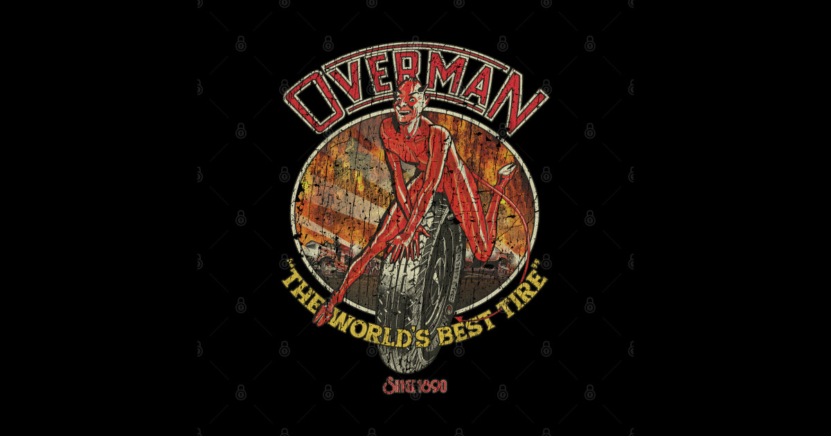Overman Tires 1890 - Devil - Sticker | TeePublic