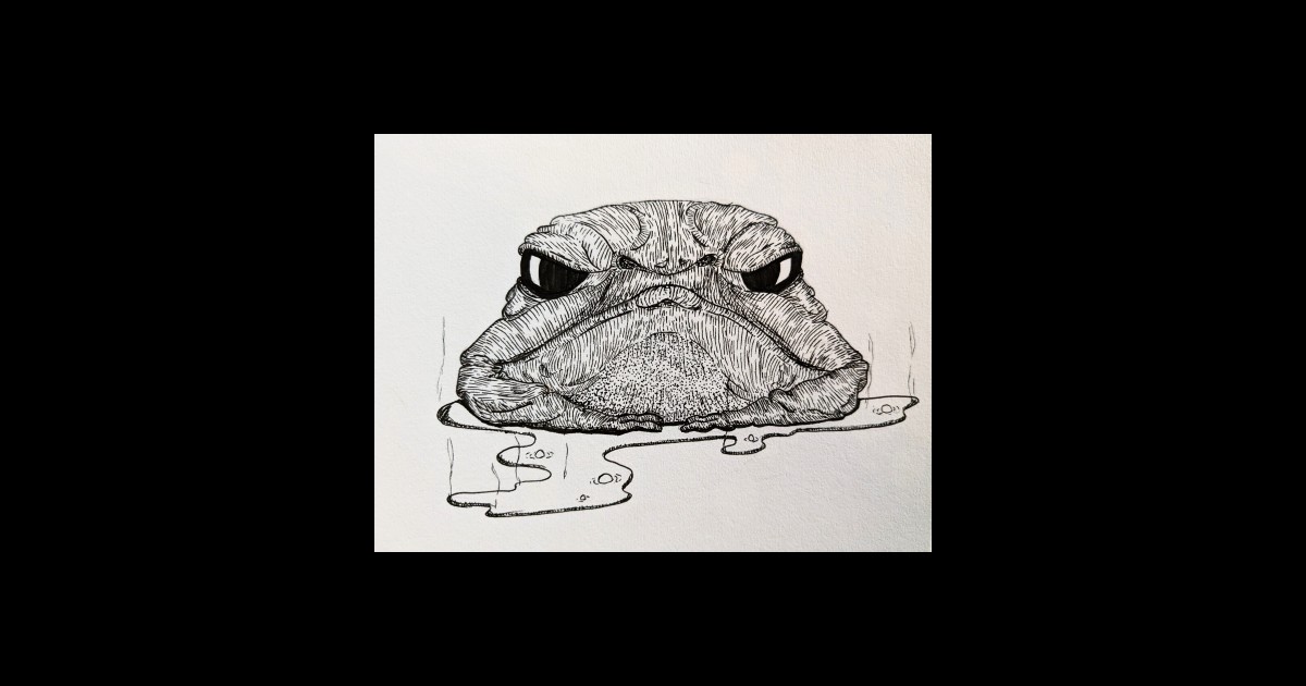 Stinky, Angry Frog - Frog - Sticker | TeePublic