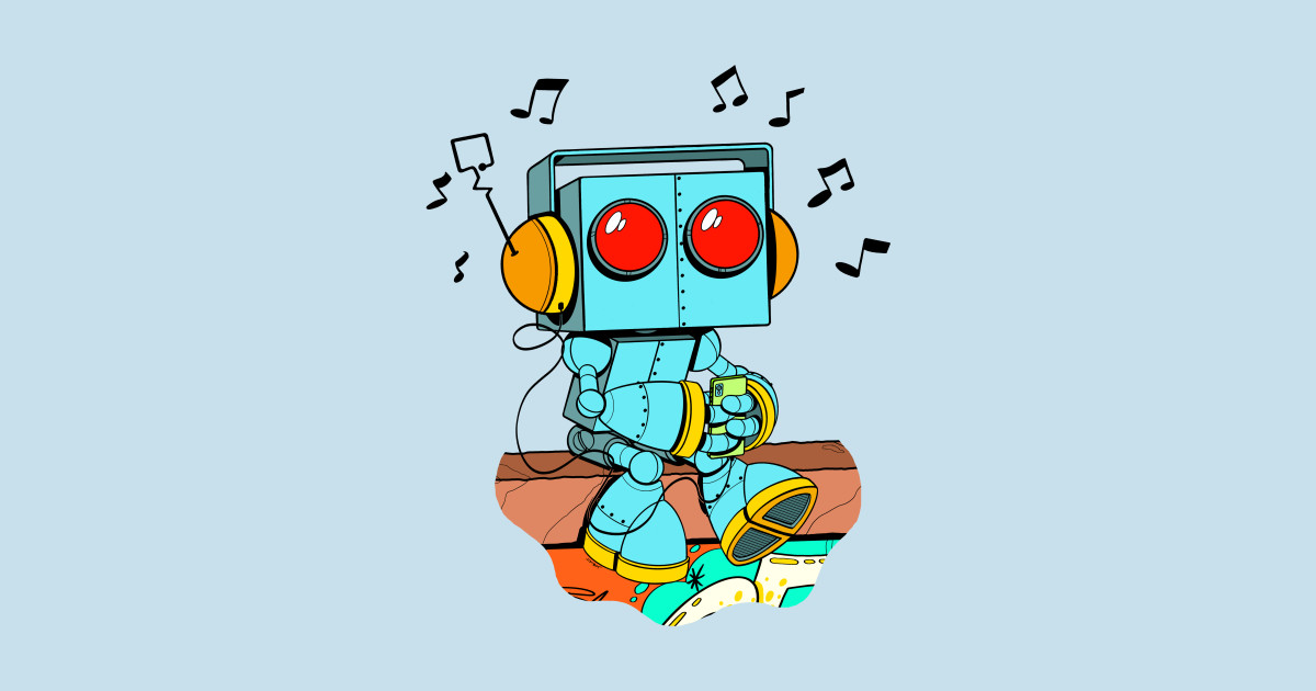 Robot Beats - Robot - T-Shirt | TeePublic