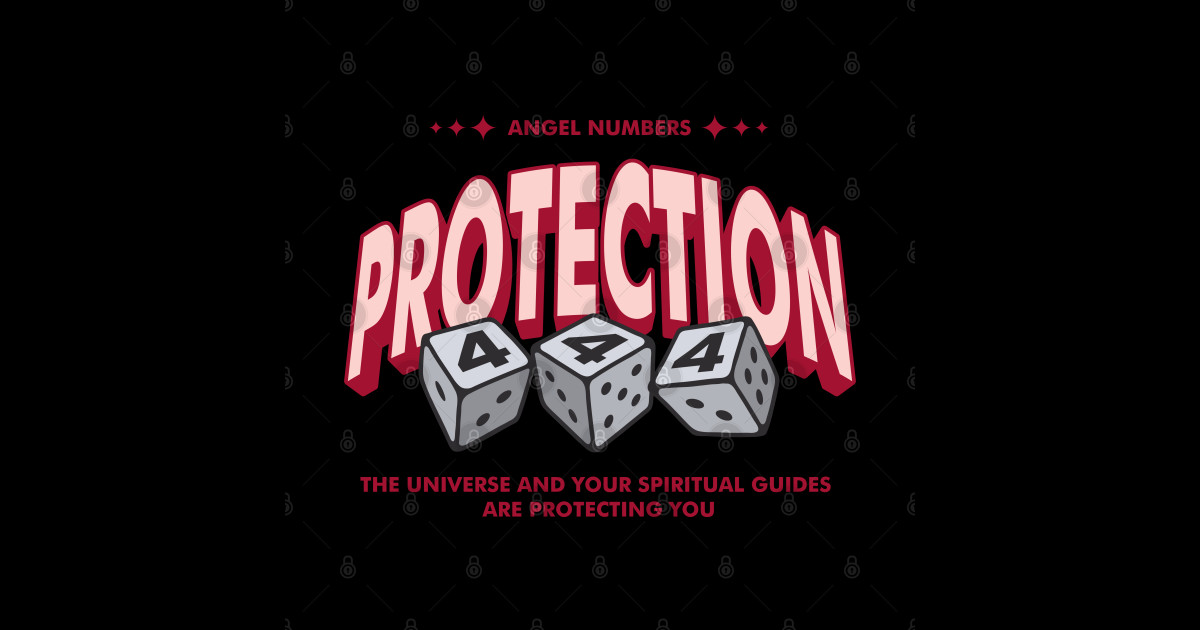 Angel Numbers 444 Protection word lettering art - Lettering - Sticker ...