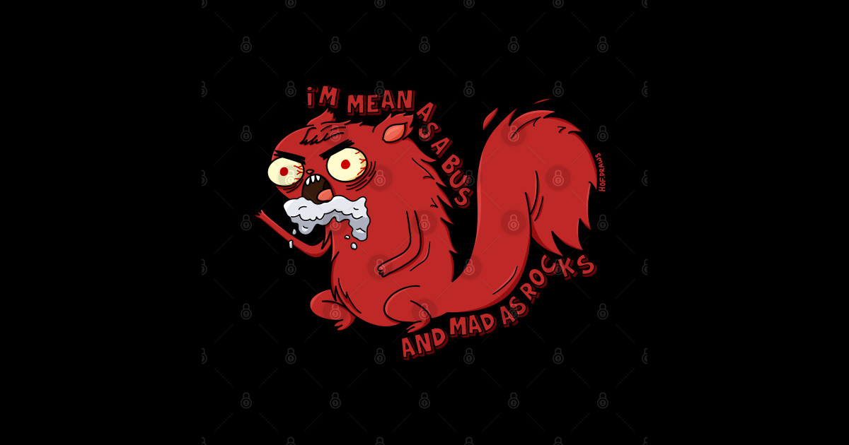 Angry Squirrel Adventure Time - Adventure Time Fan Art - Sticker ...