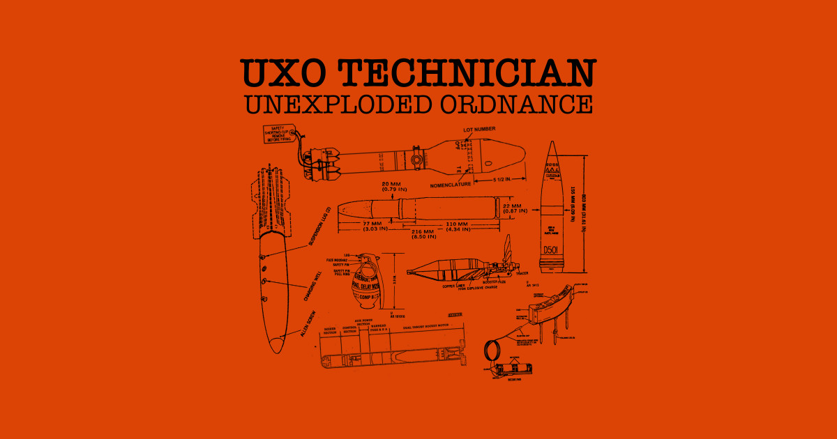 UXO Unexploded Ordnance Tech - Uxo - Long Sleeve T-Shirt | TeePublic