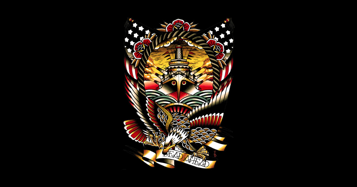DEAD AHEAD - Tattoo - Posters and Art Prints | TeePublic