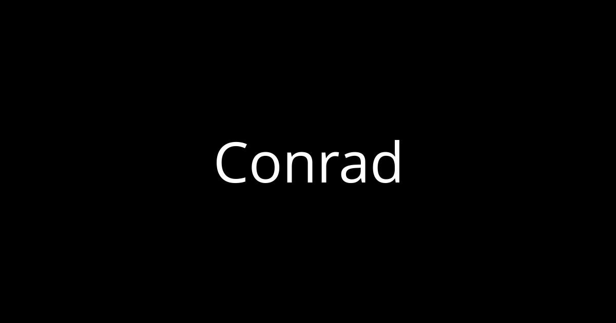 Name Conrad Open Sans Font White - Conrad - Posters and Art Prints ...