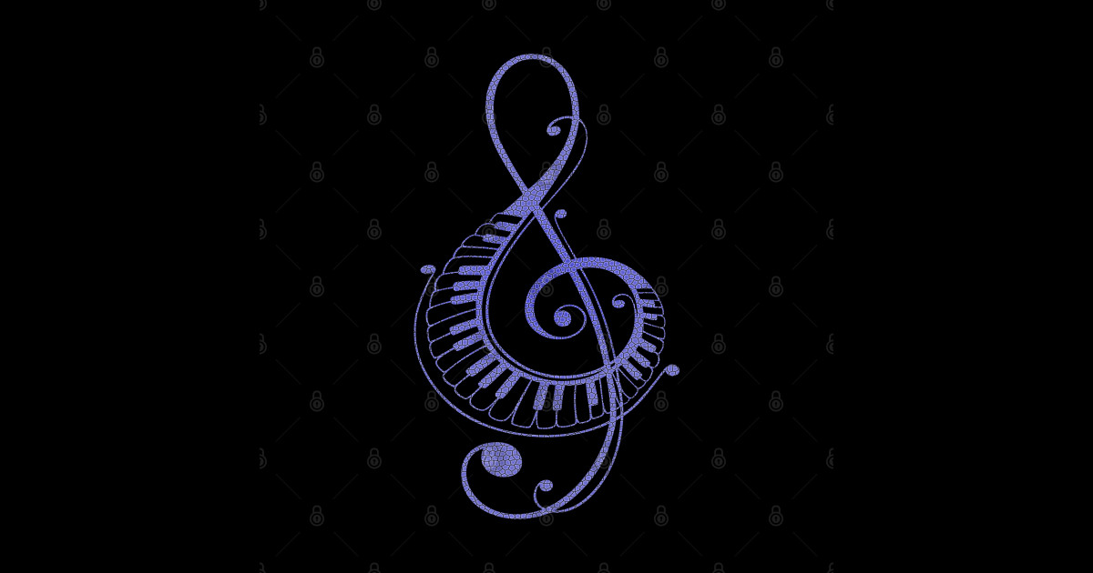 Clave de Sol - Musical Note - Sticker | TeePublic