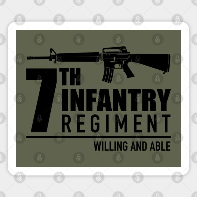 7th Infantry Regiment - Us Infantry - Sticker | TeePublic