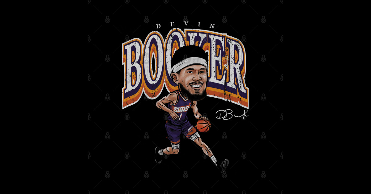 Devin Booker Phoenix Cartoon - Devin Booker - Sticker | TeePublic
