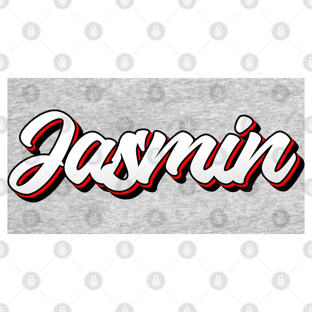Jasmin name - cool 70s retro font - Jasmin Name Cool 70s Retro Font - T ...