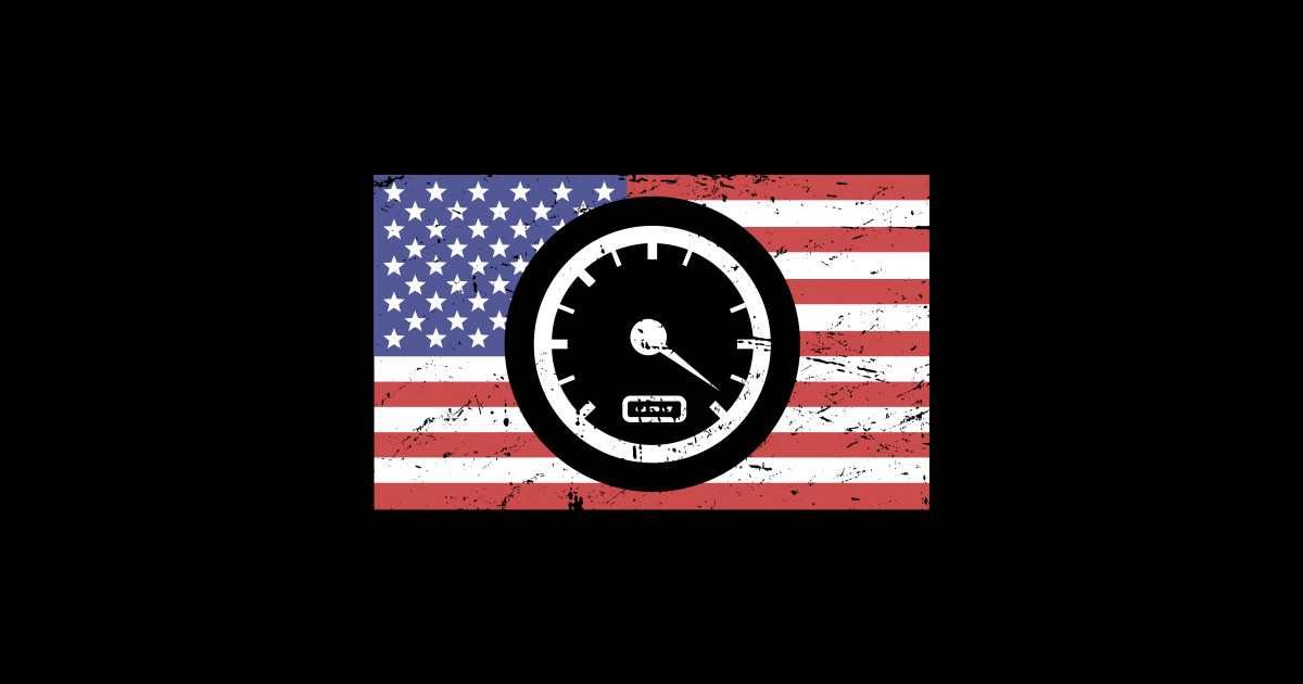 American Flag | Speedometer Race Car Racing - Race Car - Tapestry ...