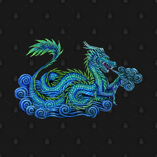 Chinese Azure Dragon - Chinese Dragon - T-Shirt | TeePublic