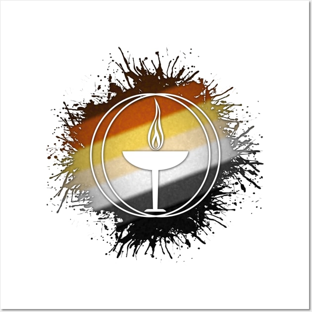 Paint Splatter Gay Bear Pride Flag Unitarian Universalism Symbol ...