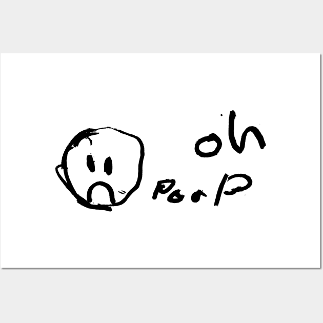 oh poop sad face - Poop - Posters and Art Prints | TeePublic