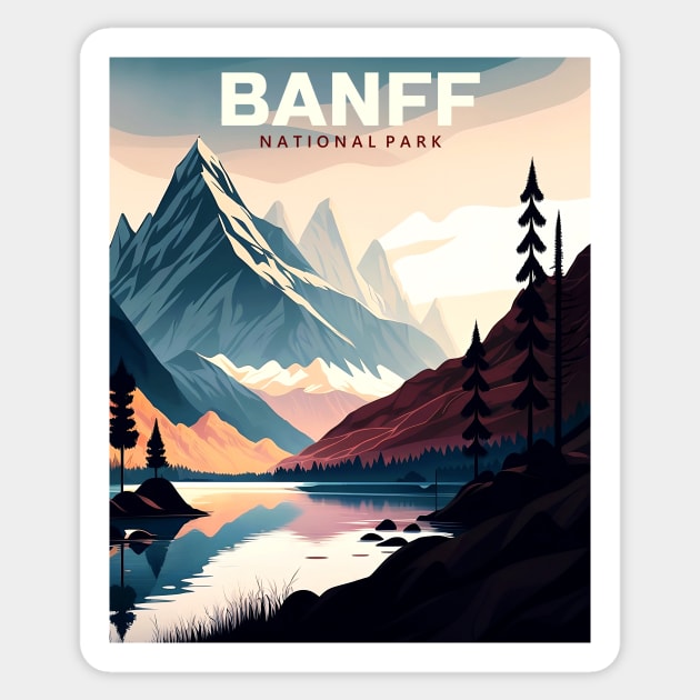 Banff National Park - Banff National Park - Sticker | TeePublic