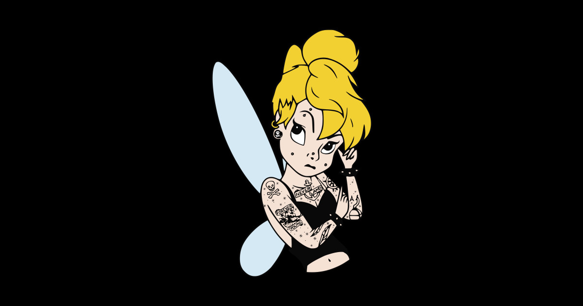 Alt Tinkerbell - Disney - Sticker | TeePublic