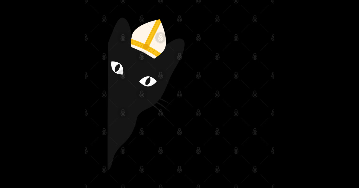 I saw that - Cat priest - Cat - Sticker | TeePublic