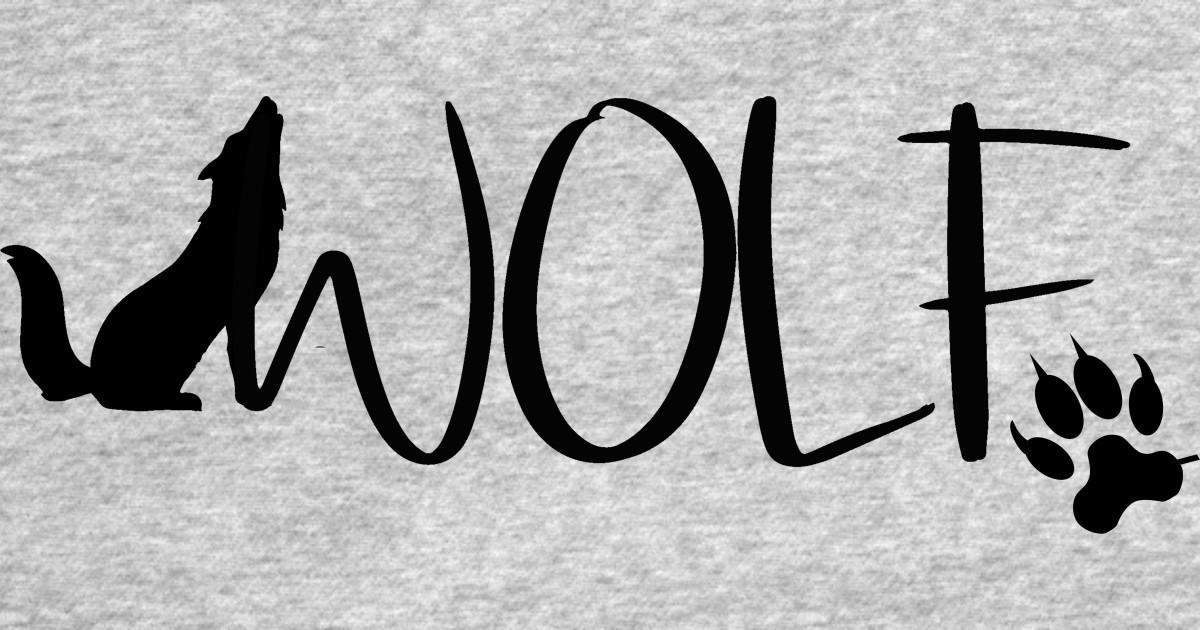 Wolf Text Art - Wolf Word Text Graphic Art - T-Shirt | TeePublic