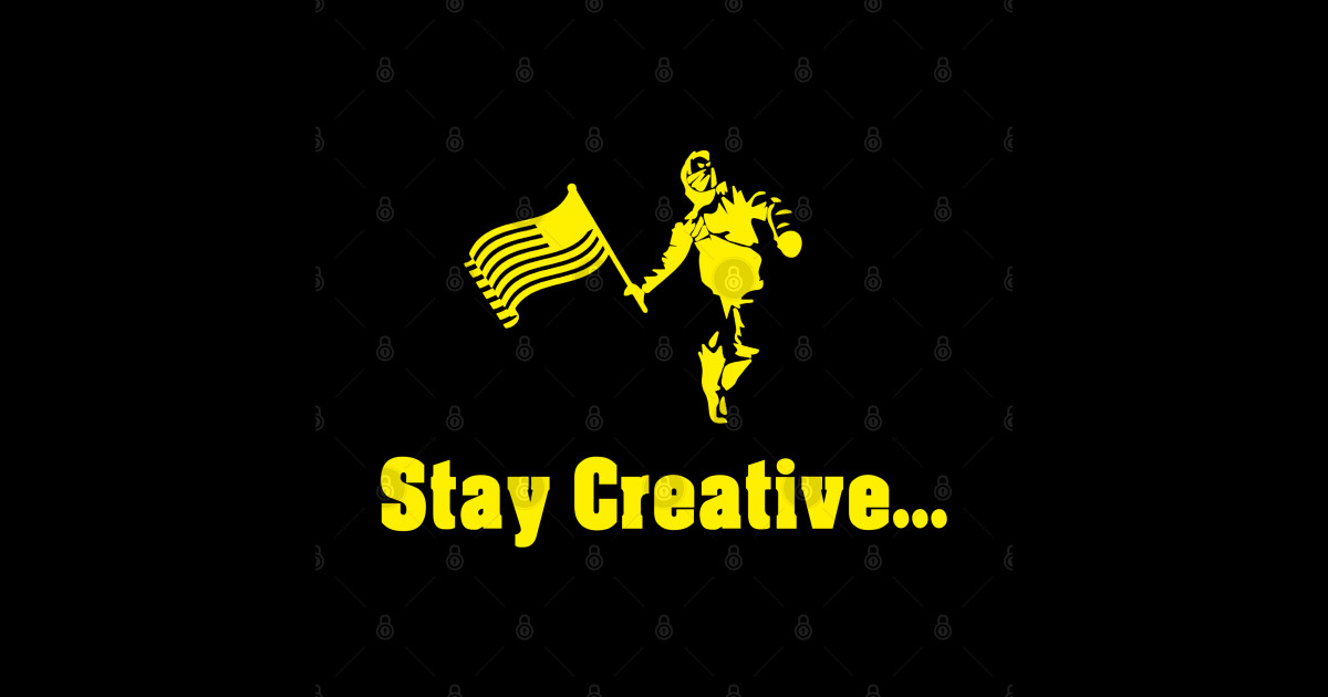 Stay Creative (Yellow Font) - Kerosene Bill - Sticker | TeePublic