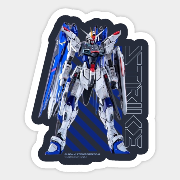 Gundam Strike Freedom - Gundam Strike Freedom - Sticker | TeePublic