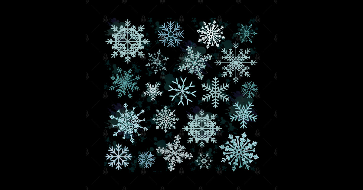 Christmas snowfall pattern. - Christmas - Sticker | TeePublic