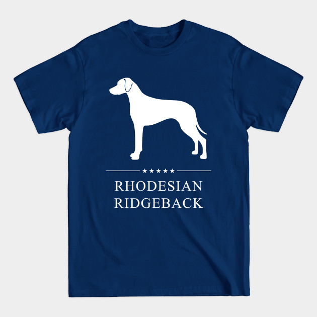 Rhodesian Ridgeback Dog White Silhouette - Rhodesian Ridgeback - T ...
