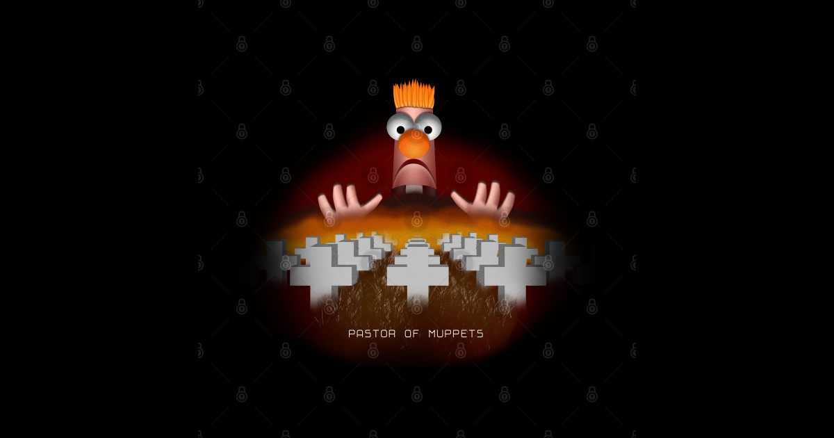 Pastor of Muppets - Parody Design - Sticker | TeePublic