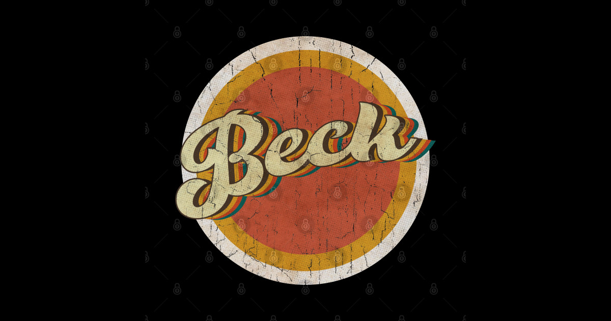 circle vintage Beck - Beck - Sticker | TeePublic
