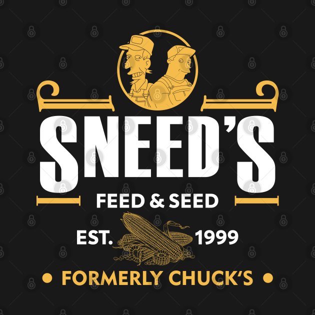 Sneed's Feed and Seed - Simpsons - T-Shirt | TeePublic