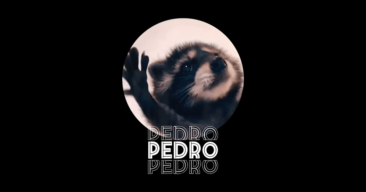 Pedro Racoon Popular Meme Dance - Pedro Racoon Dance - Sticker | TeePublic