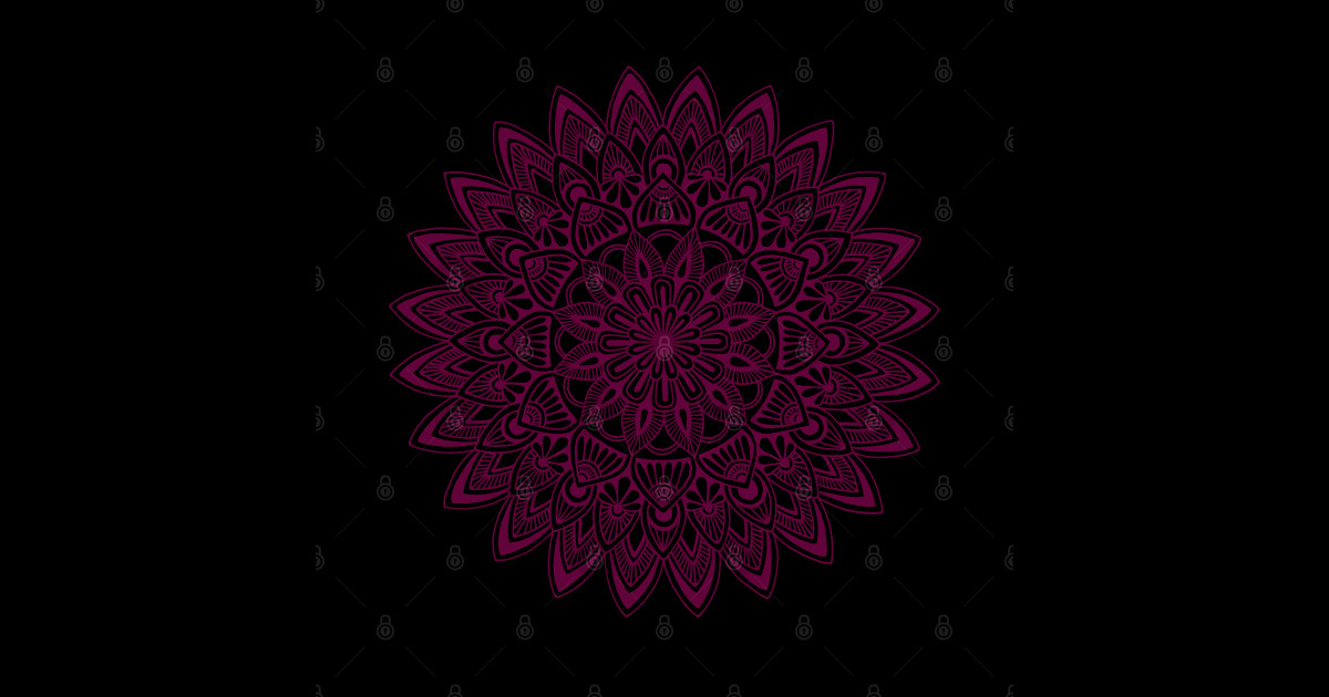 Mandala (maroon) - Mandala - Sticker | TeePublic