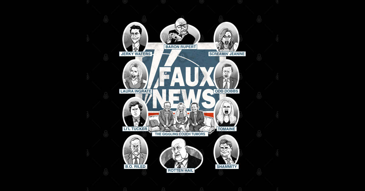 Faux News - Fox News - Sticker | TeePublic