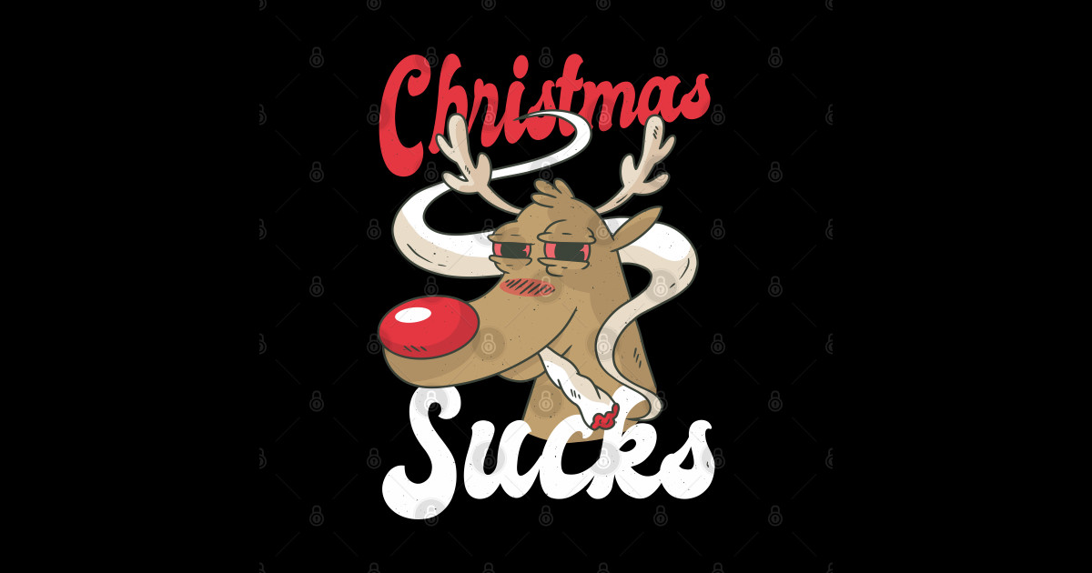 REINDEER SMOKING CHRISTMAS - Reindeer Smoking Christmas - Sticker ...