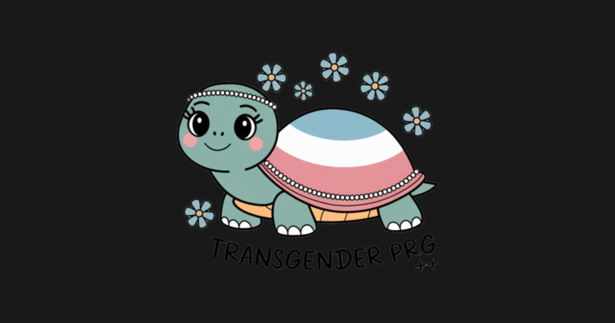 Trans LGBTQ LGBT Flag Colors Cute Turtle Gay Pride Premium - Trans ...