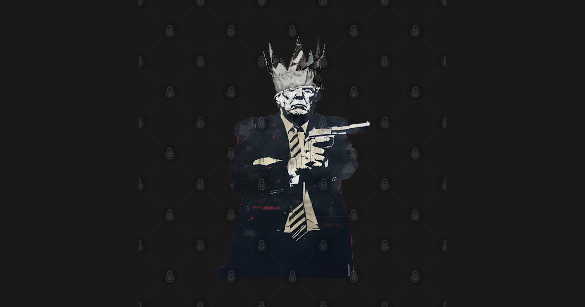 Donald Trump: King Trump on a Dark Background - King - T-Shirt | TeePublic