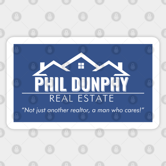 Phil Dunphy Real Estate - Modern Family - Sticker | TeePublic