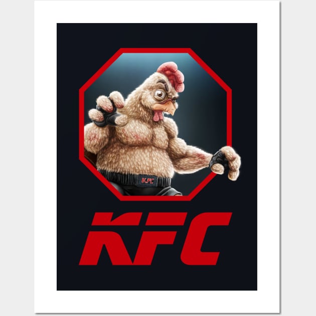 KFC Fighter Logo - Mma - Posters and Art Prints | TeePublic