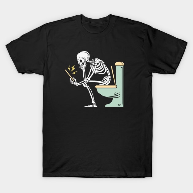 funny skeleton pooping - Skeleton Poop - T-Shirt | TeePublic