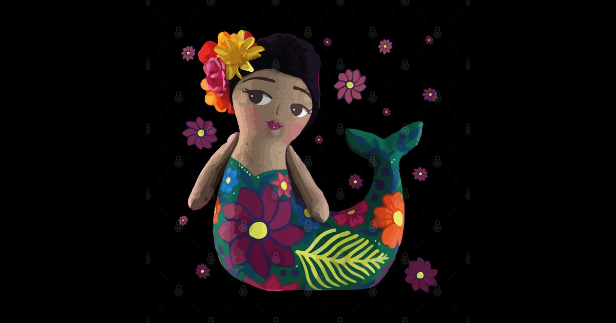 Mexican mermaid rag doll muñeca lele original maria toy from queretaro ...