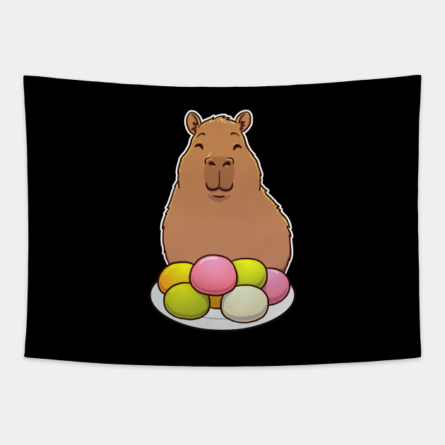 Capybara Mochi - Capybara Art - Tapestry | TeePublic