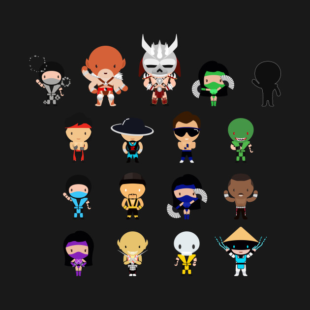 Mortal Kombat 2 - roster - Mortal Kombat 2 Chibi Videogames Arcade ...