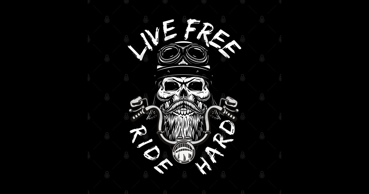 Live Free Ride Hard - Ride Hard - Sticker | TeePublic