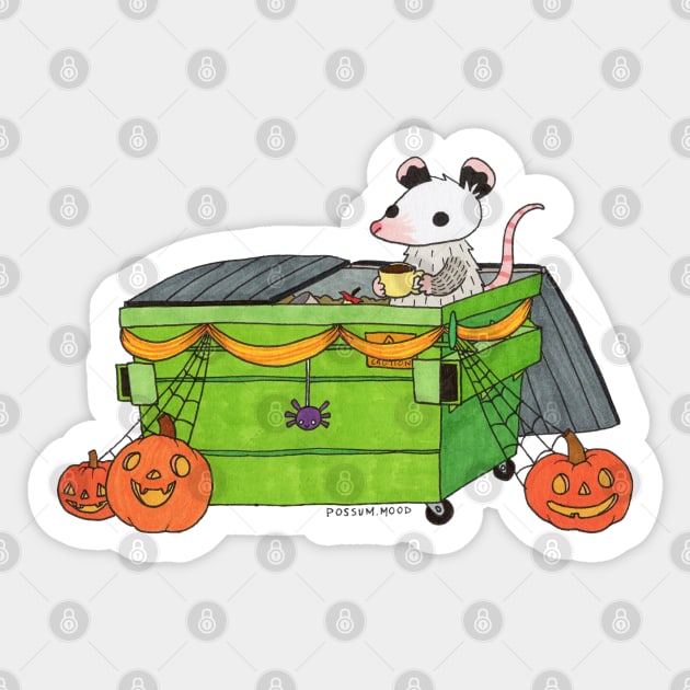 Decorated Dumpster - Opossum - Sticker | TeePublic