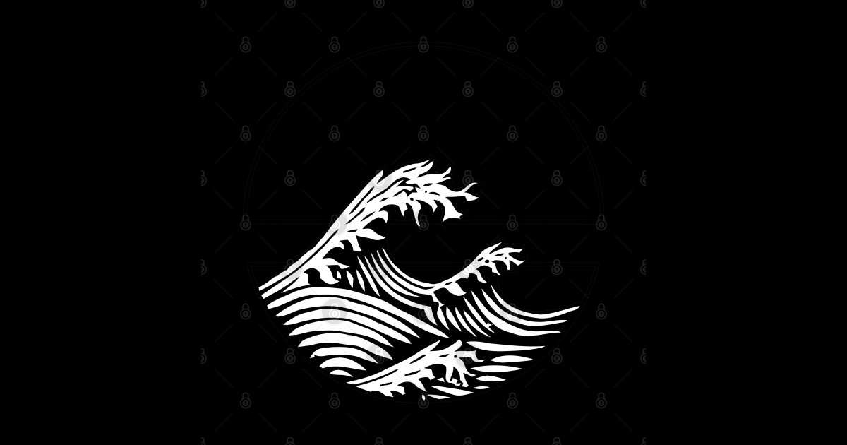 Wave Circle - Wave - Sticker | TeePublic